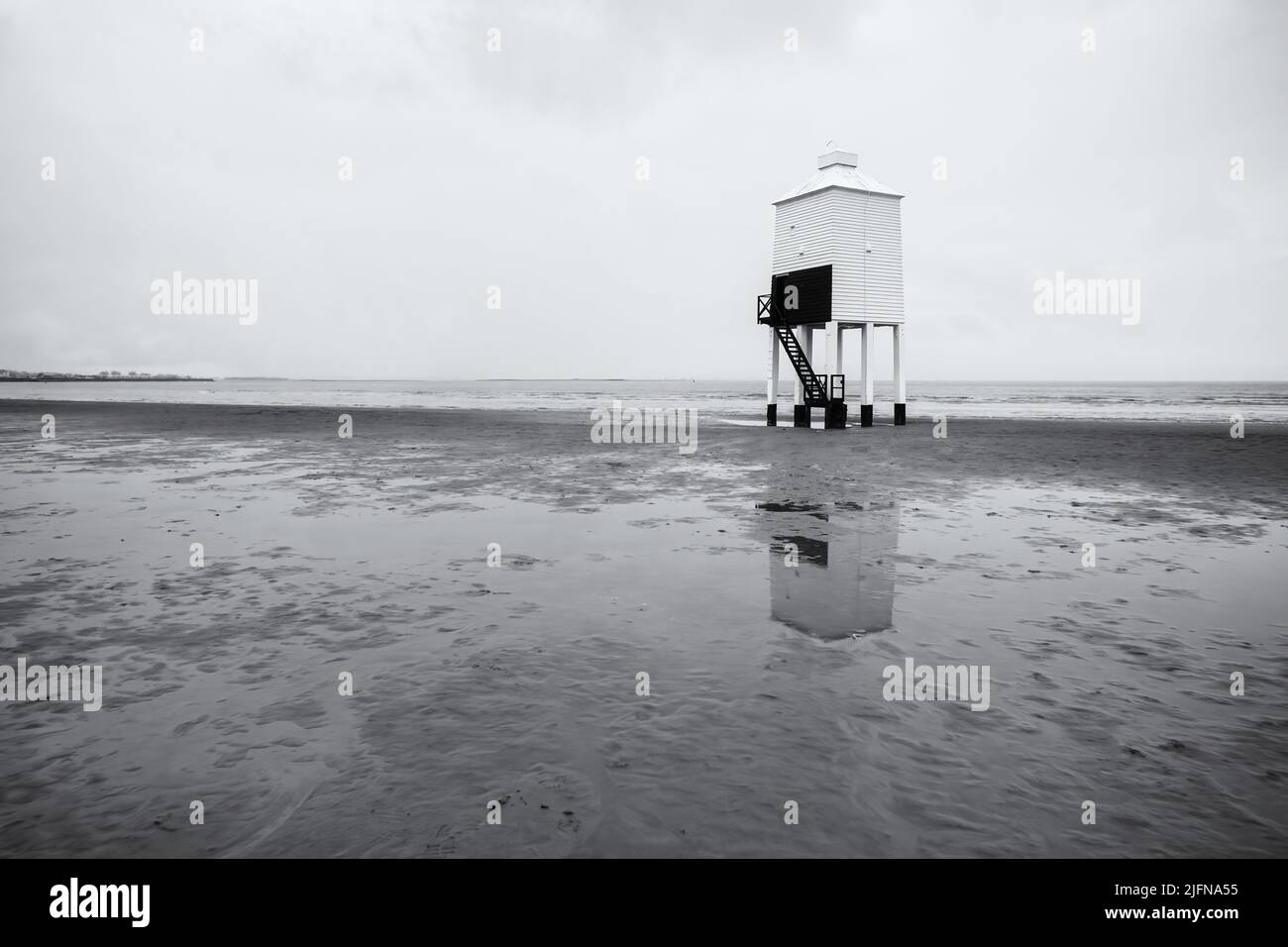 Burnham on sea lighthouse Somerset england uk Stock Photo - Alamy