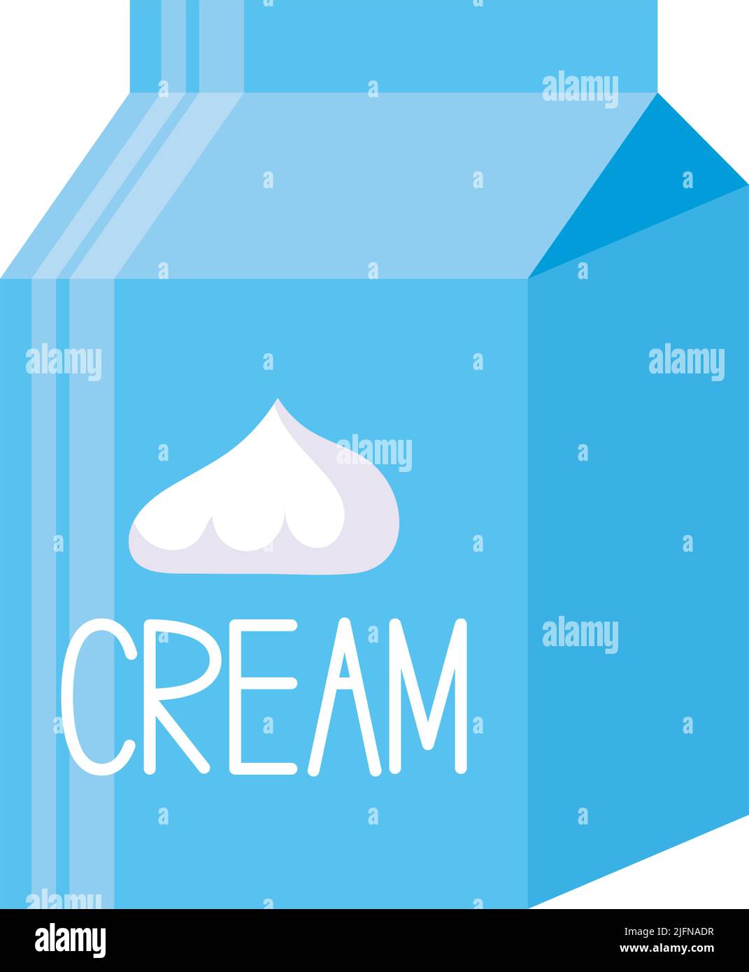 milk cream in box Stock Vector Image & Art - Alamy