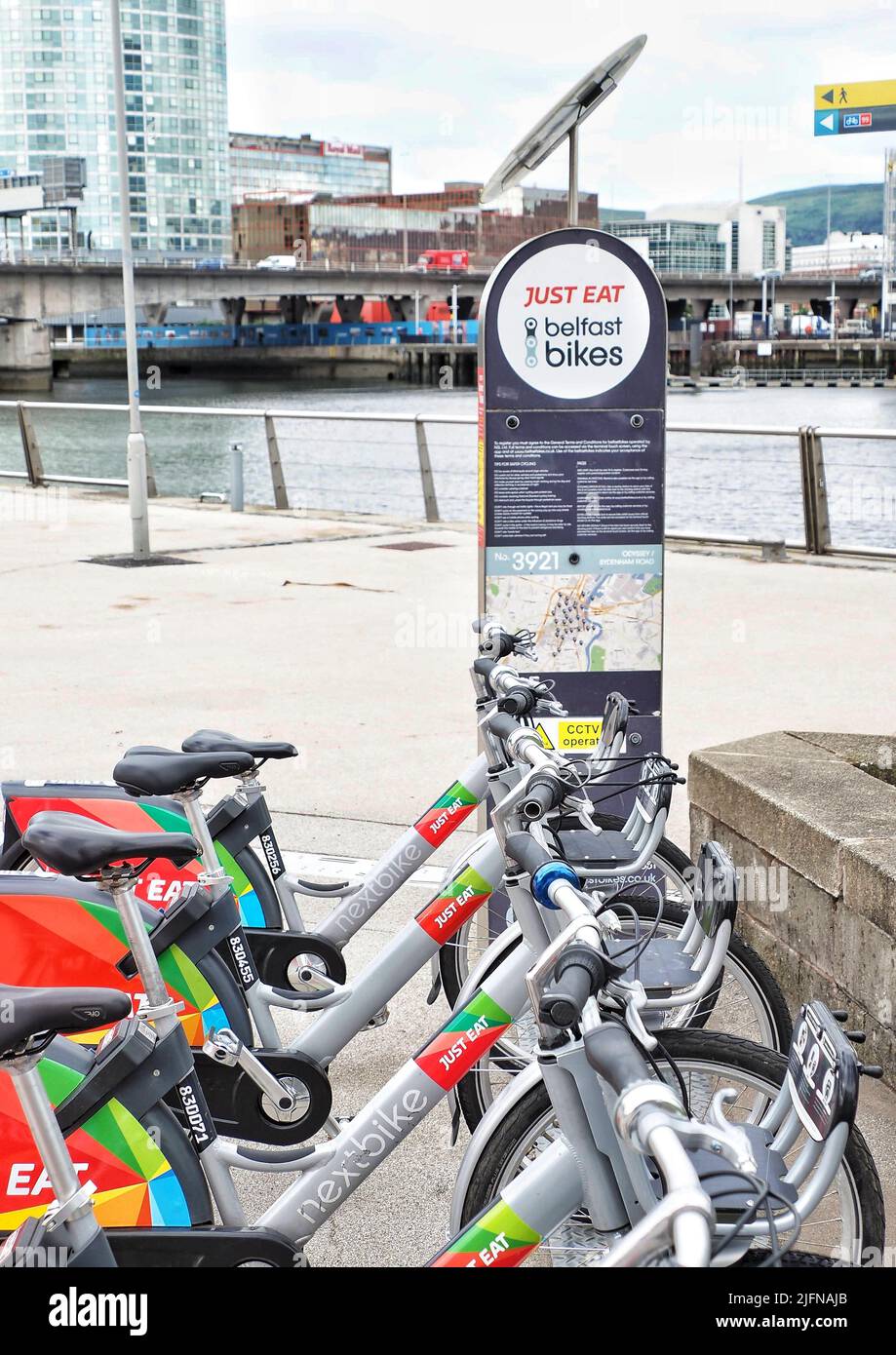 Just eat hire bikes hi-res stock photography and images - Alamy