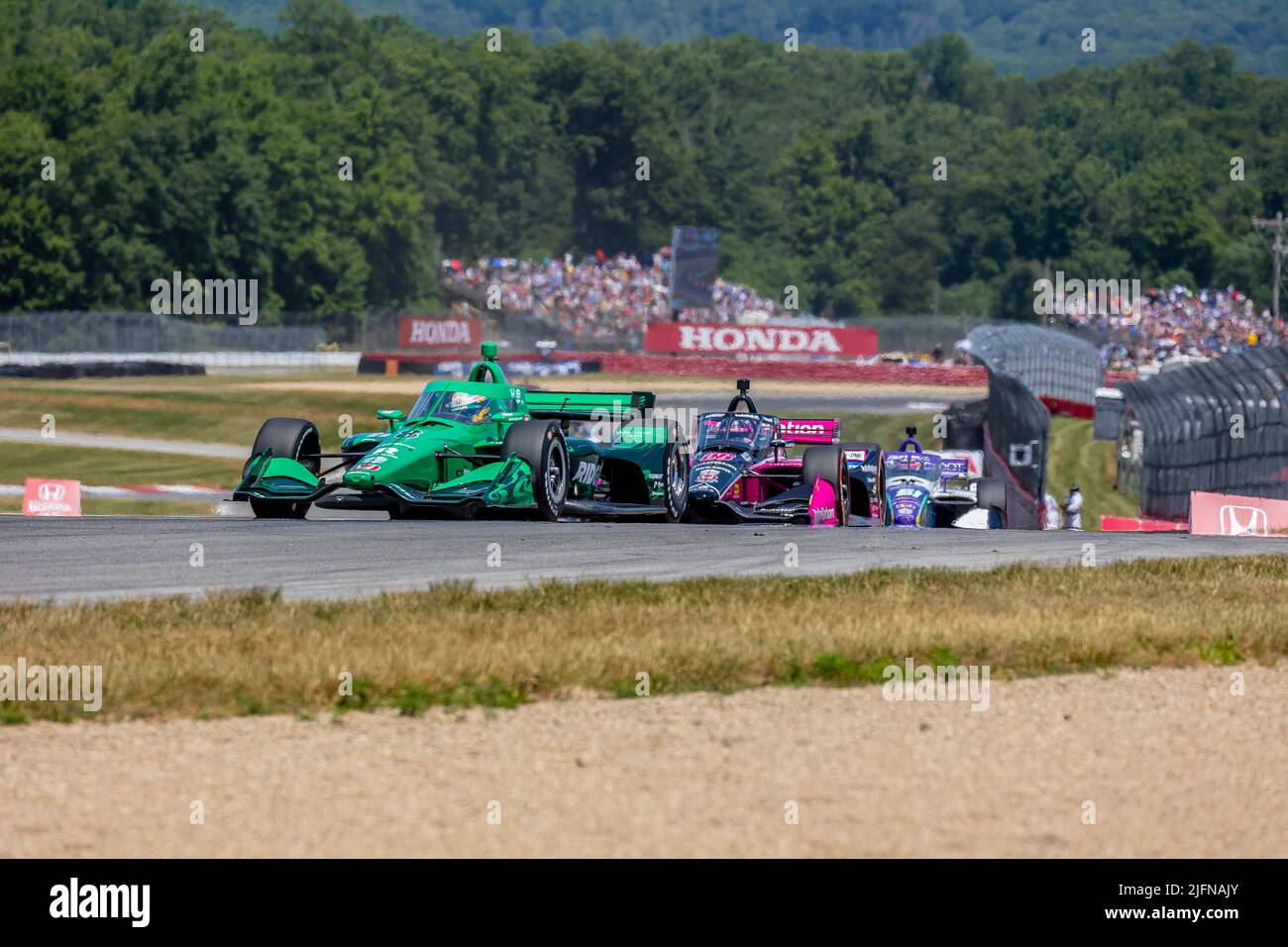 Lexington, OH, USA. 3rd July, 2022. MARCUS ERICSSON (8) of Kumla ...