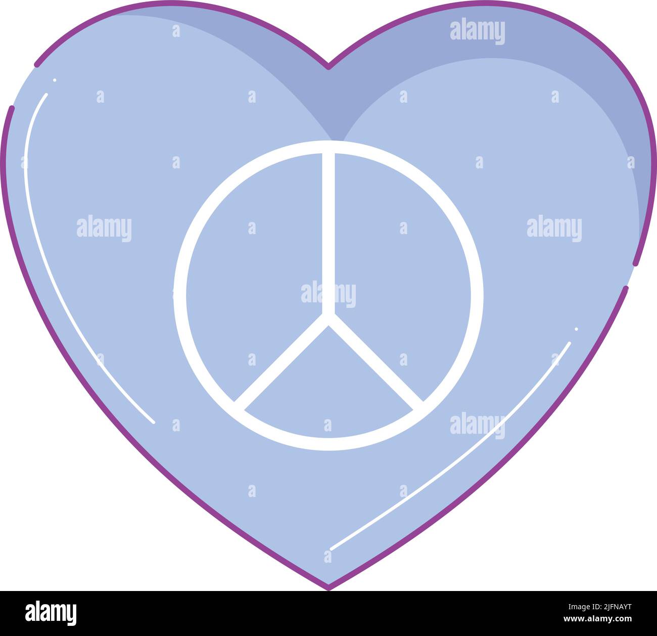 heart with peace sign Stock Vector Image & Art - Alamy