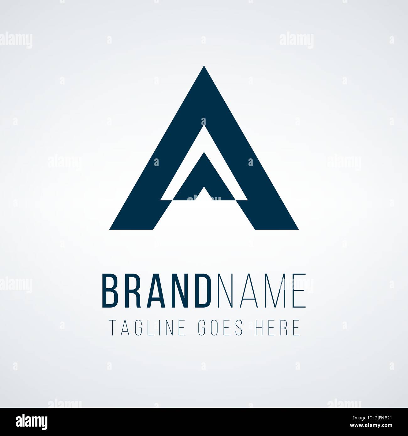 Triangle letter A logo Template. Corporate letters. Stock vector ...