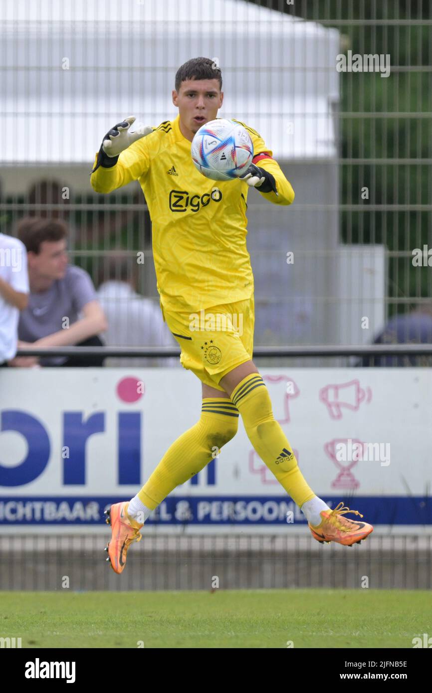 OLDENZAAL - Ajax goalkeeper Jay Gorter during the friendly match ...