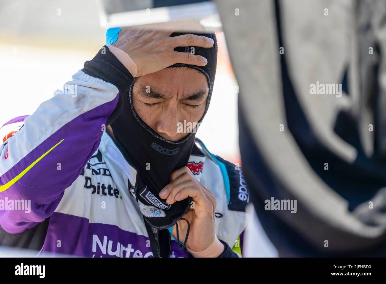 Lexington, OH, USA. 2nd July, 2022. TAKUMA SATO (51) of Tokyo, Japan ...