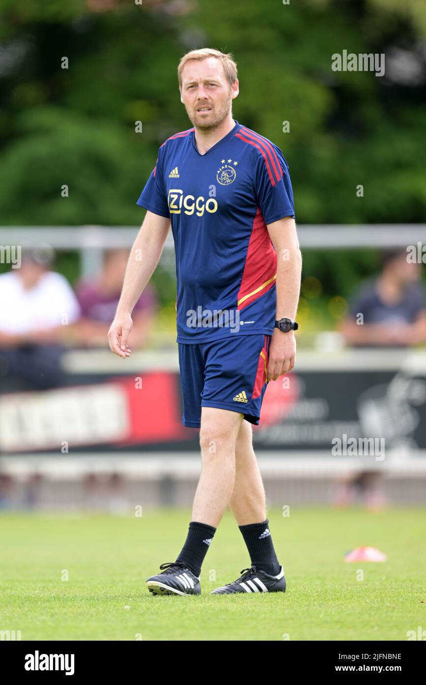 OLDENZAAL - Ajax assistant coach Matthias Kaltenbach during the ...