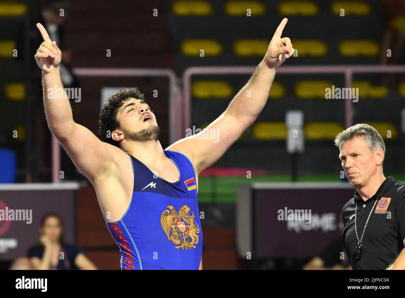 Rome, Italy. 03rd July, 2022. Lyova GEVORGYAN (ARM) vs Merab ...