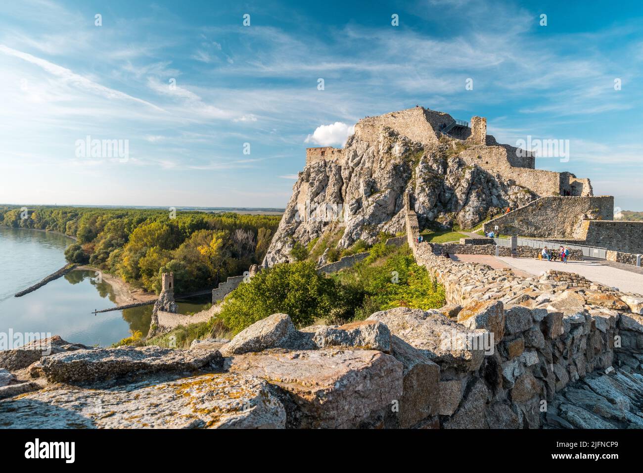 Devinsky hrad, Devin castle Stock Photo - Alamy