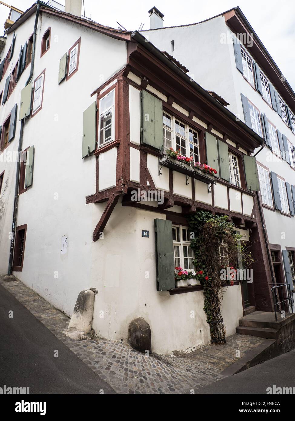 Antique house in Basel, Switzerland Stock Photo - Alamy