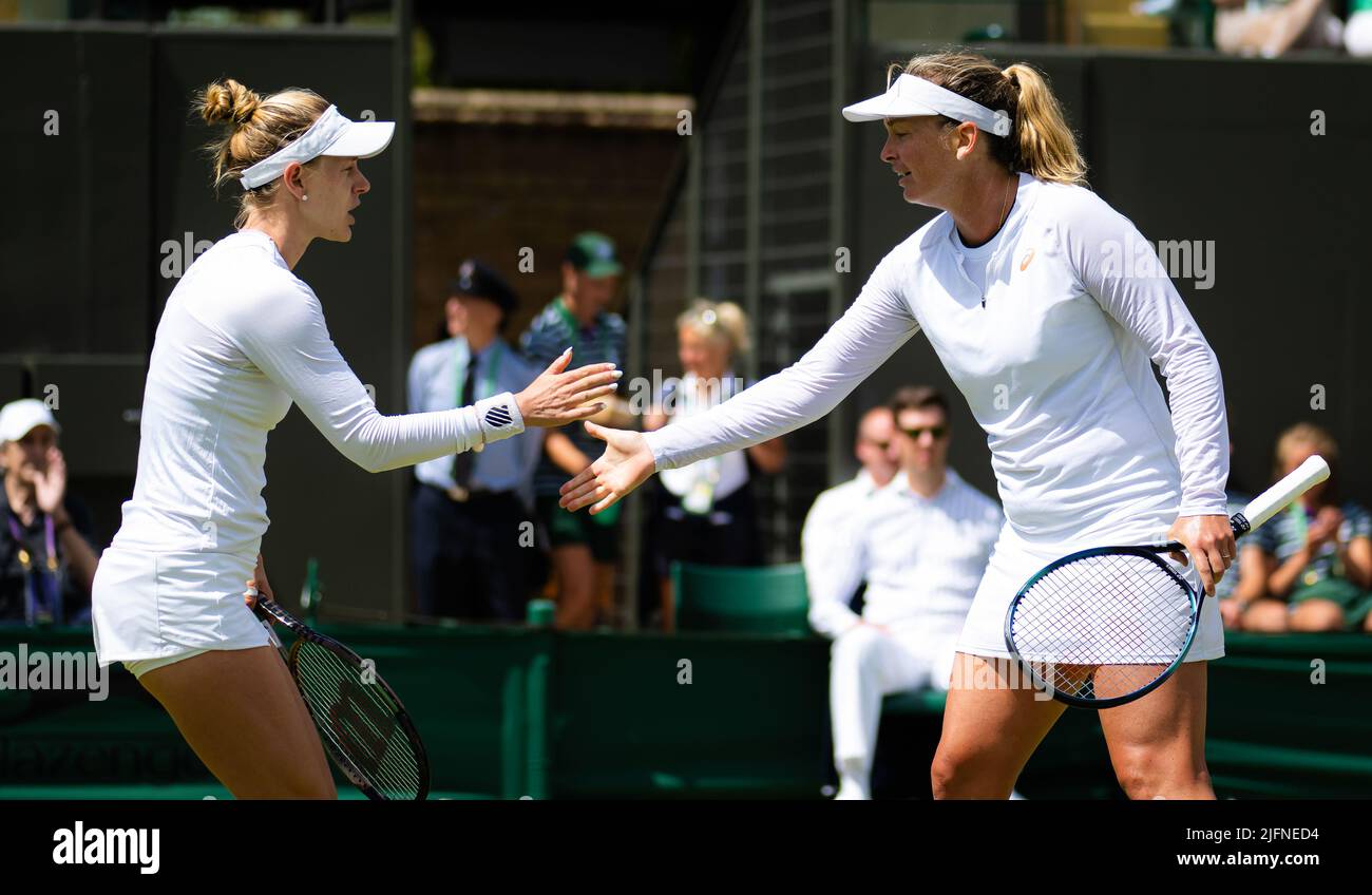 Wimbledon, England, July 3, 2022, CoCo Vandeweghe of the United States ...