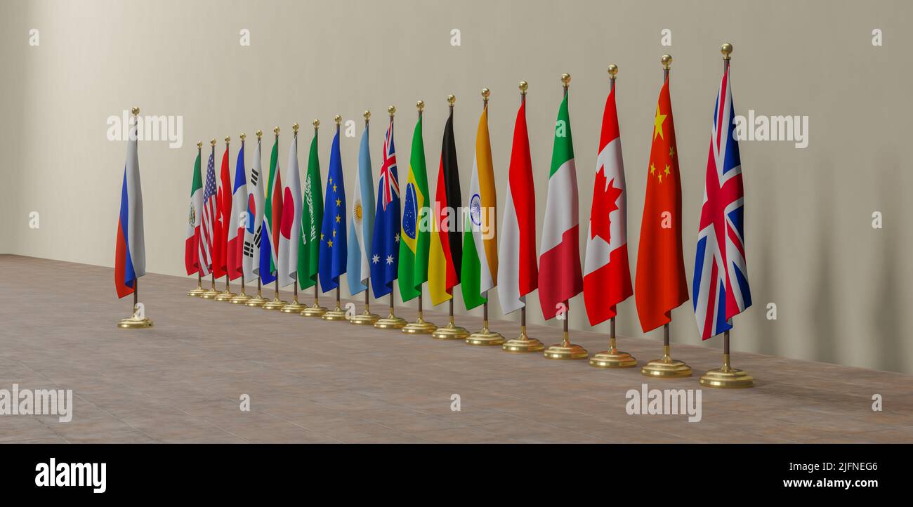 G20 summit, Concept of the G20 summit or meeting, list of countries G20 ...