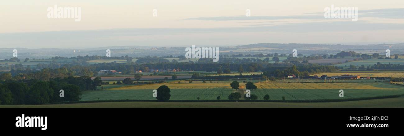 Field hedgerow summer sky hi-res stock photography and images - Alamy