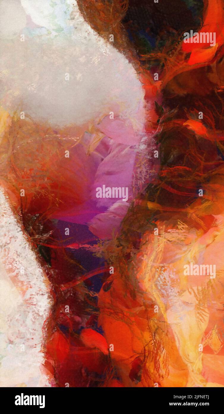 Colorful abstract painting. 3D rendering Stock Photo - Alamy