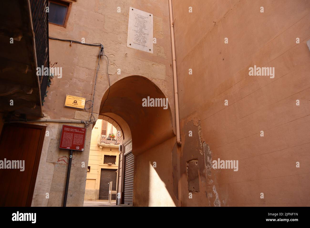 Trapani, Sicily (Italy): Dark Door (Porta Oscura) the oldest town gate ...