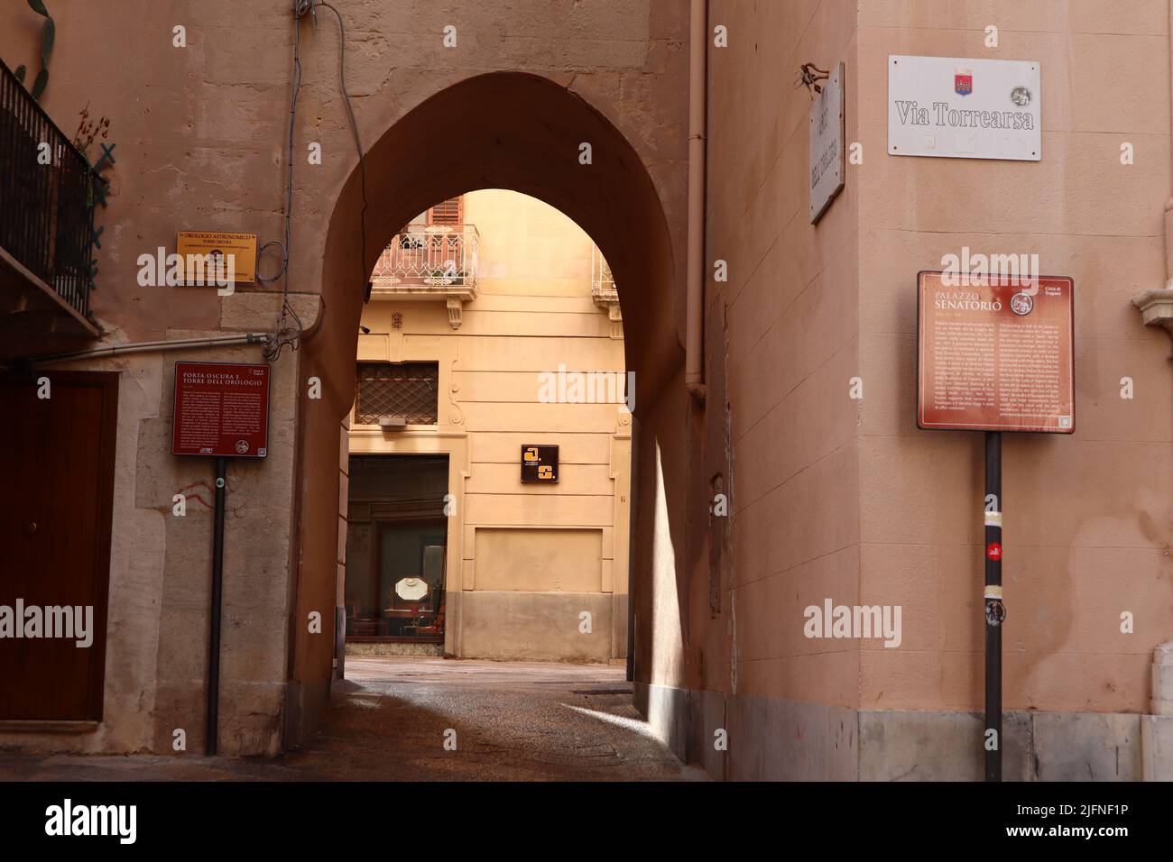 Trapani, Sicily (Italy): Dark Door (Porta Oscura) the oldest town gate ...