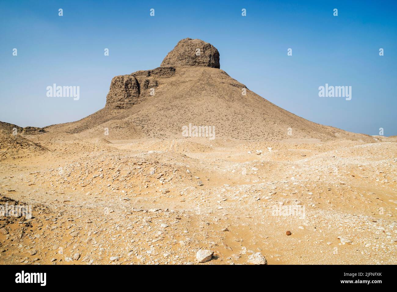 Black pyramid in Dahshur pyramid complex, Giza Governorate, Egypt Stock ...