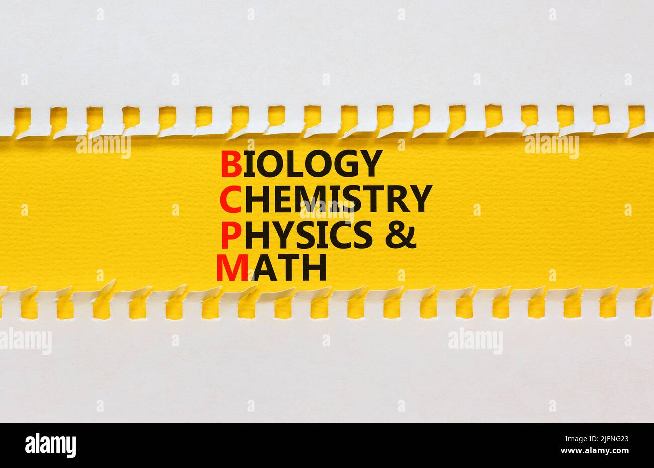 BCPM biology chemistry physics math symbol. Concept words BCPM biology ...
