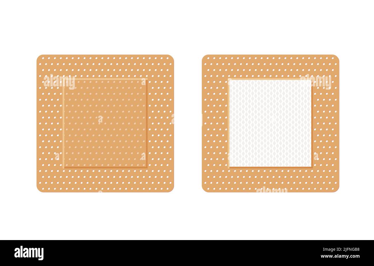 Medical plaster. Medical plasters isolated on white background, wound ...