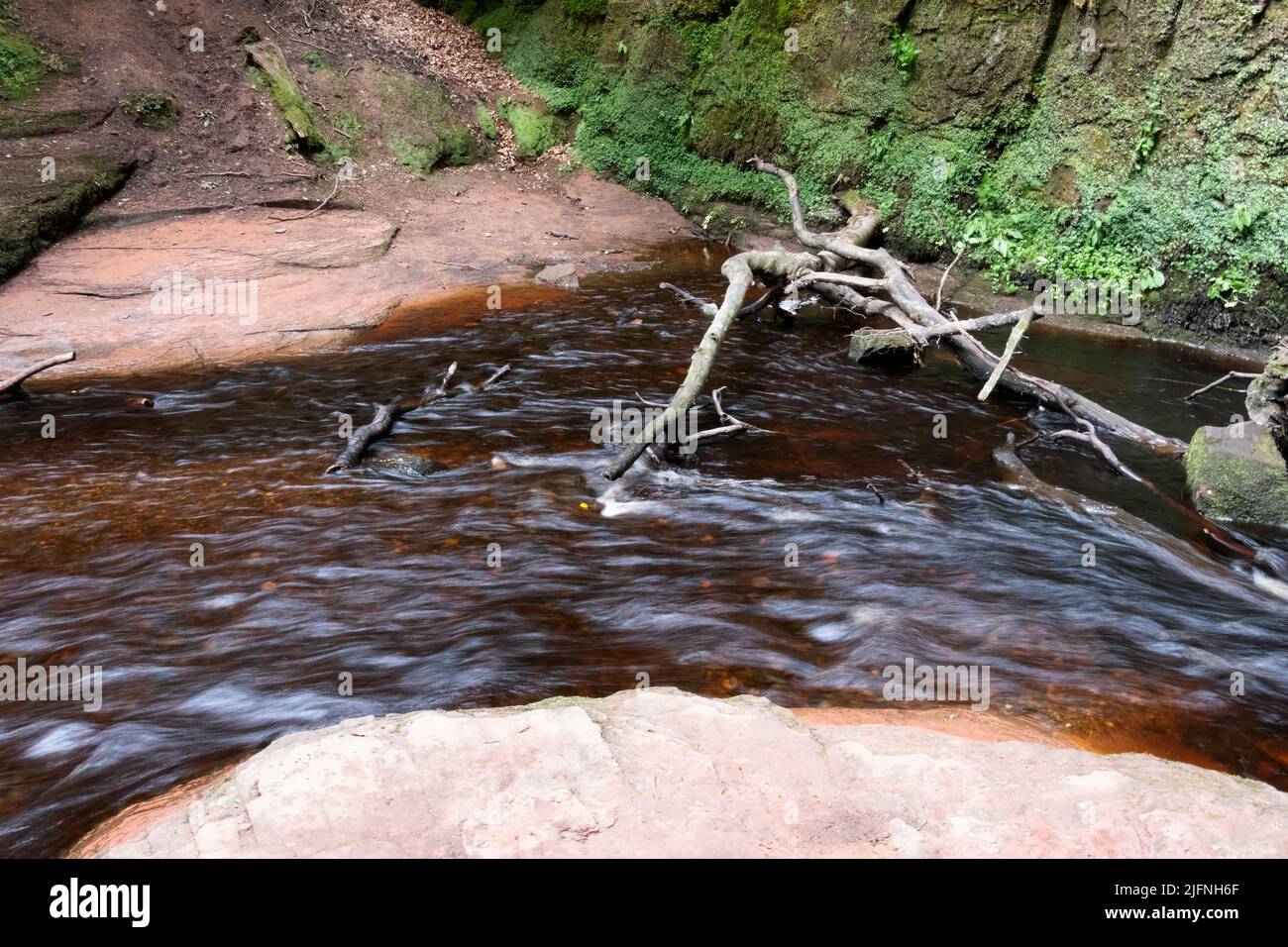 The devils pulpit gorge in finnich glen hi-res stock photography and ...
