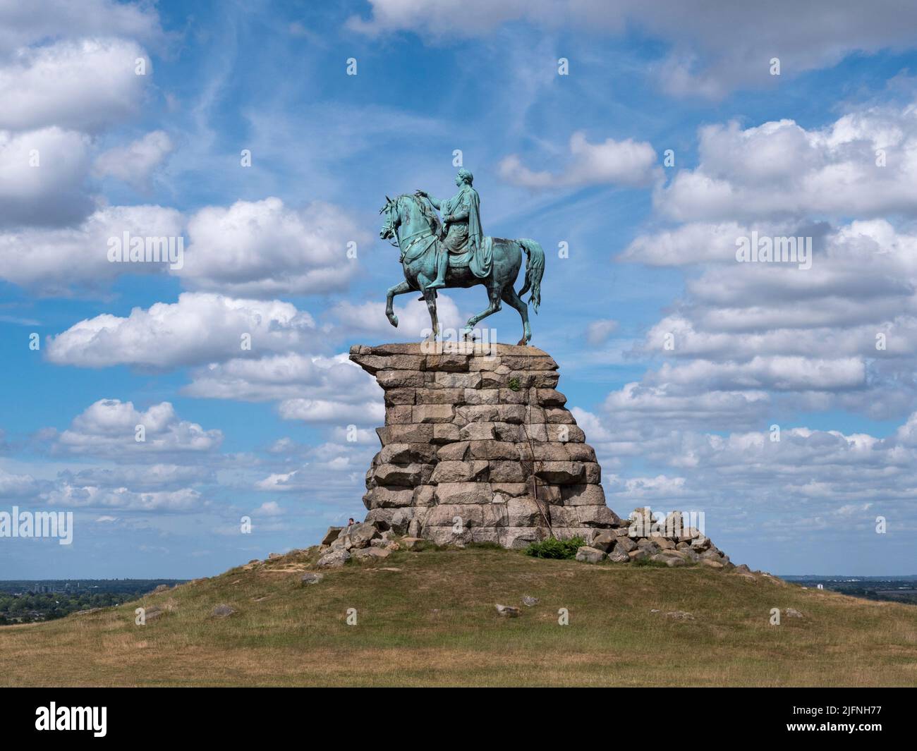 The Copper Horse George III statue (1831), by Richard Westmacott, Snow ...