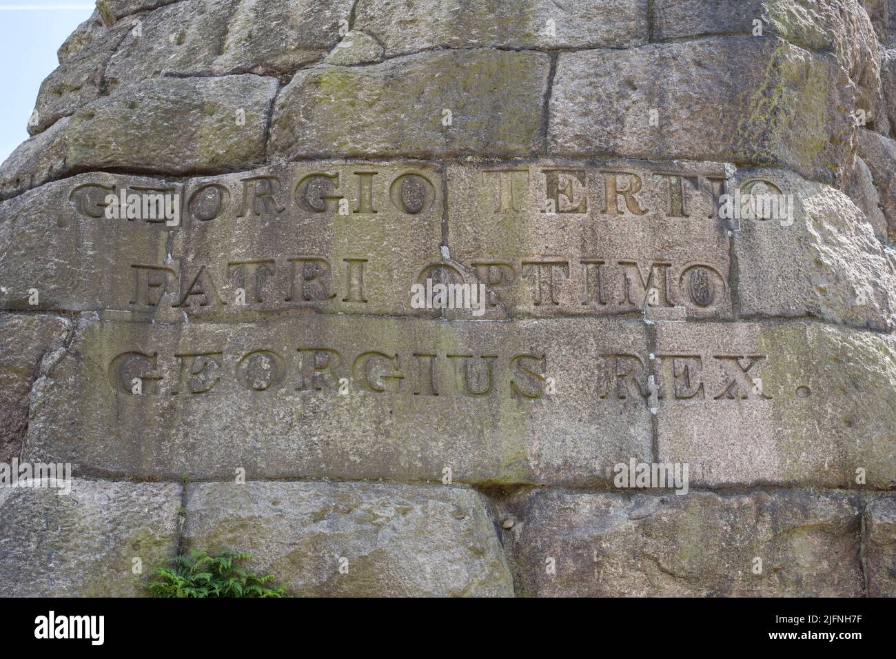 Inscription on the base of the Copper Horse George III statue (1831 ...