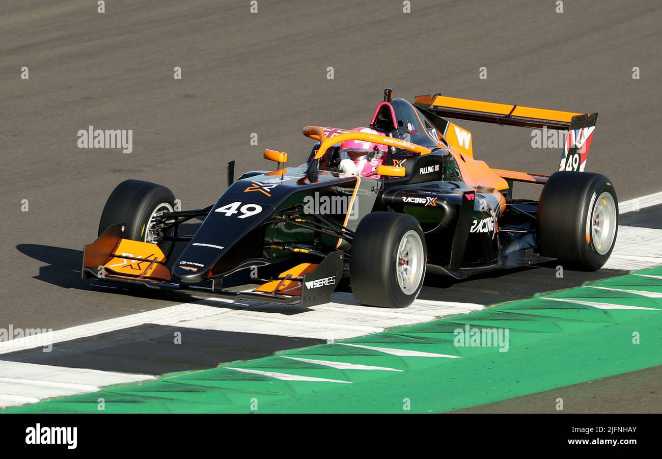 Racing Xs Abbi Pulling During The W Series Qualifying Session Ahead Of The British Grand Prix