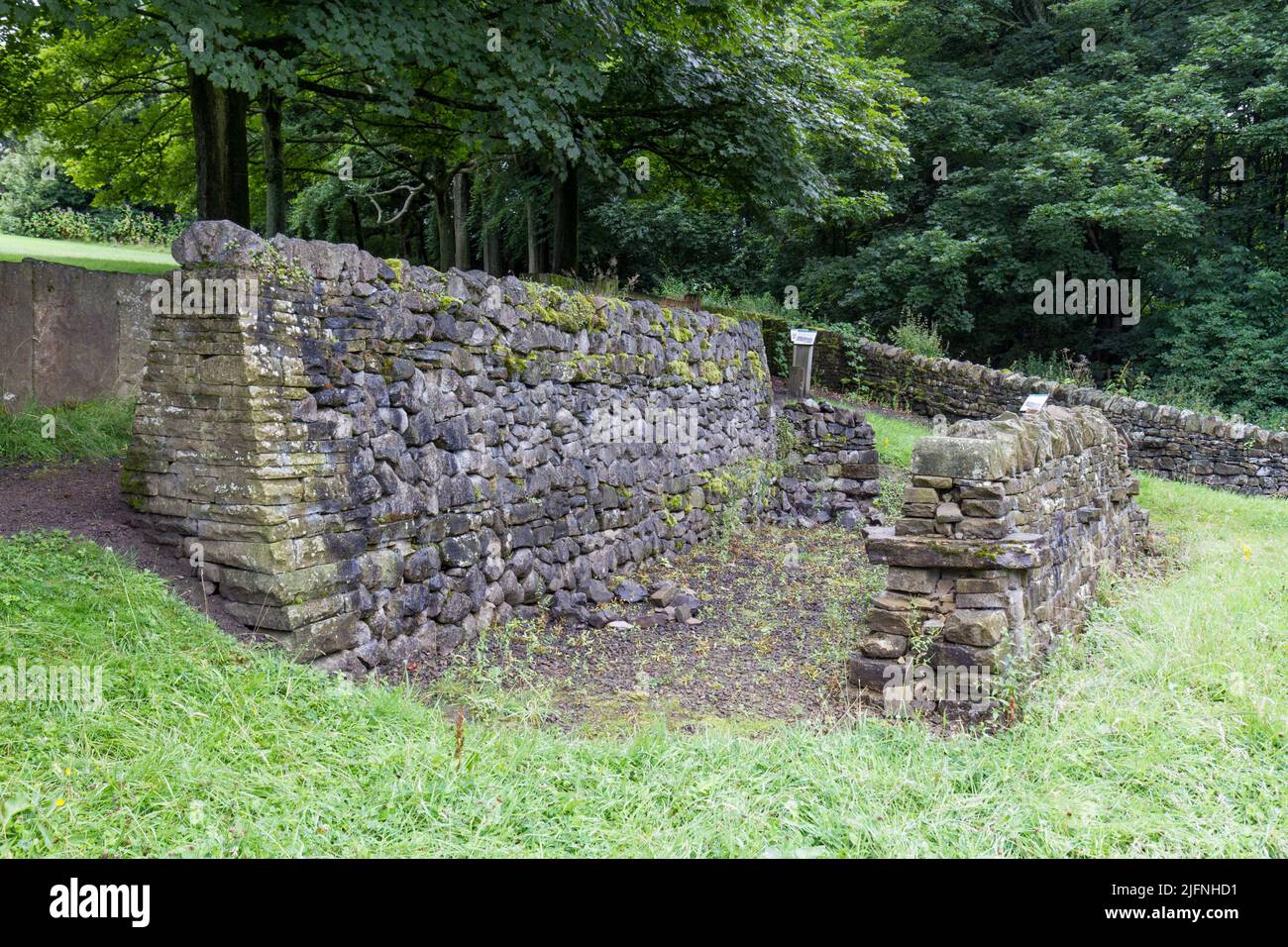 Example of retaining and training dry walls, part of a dry stone ...