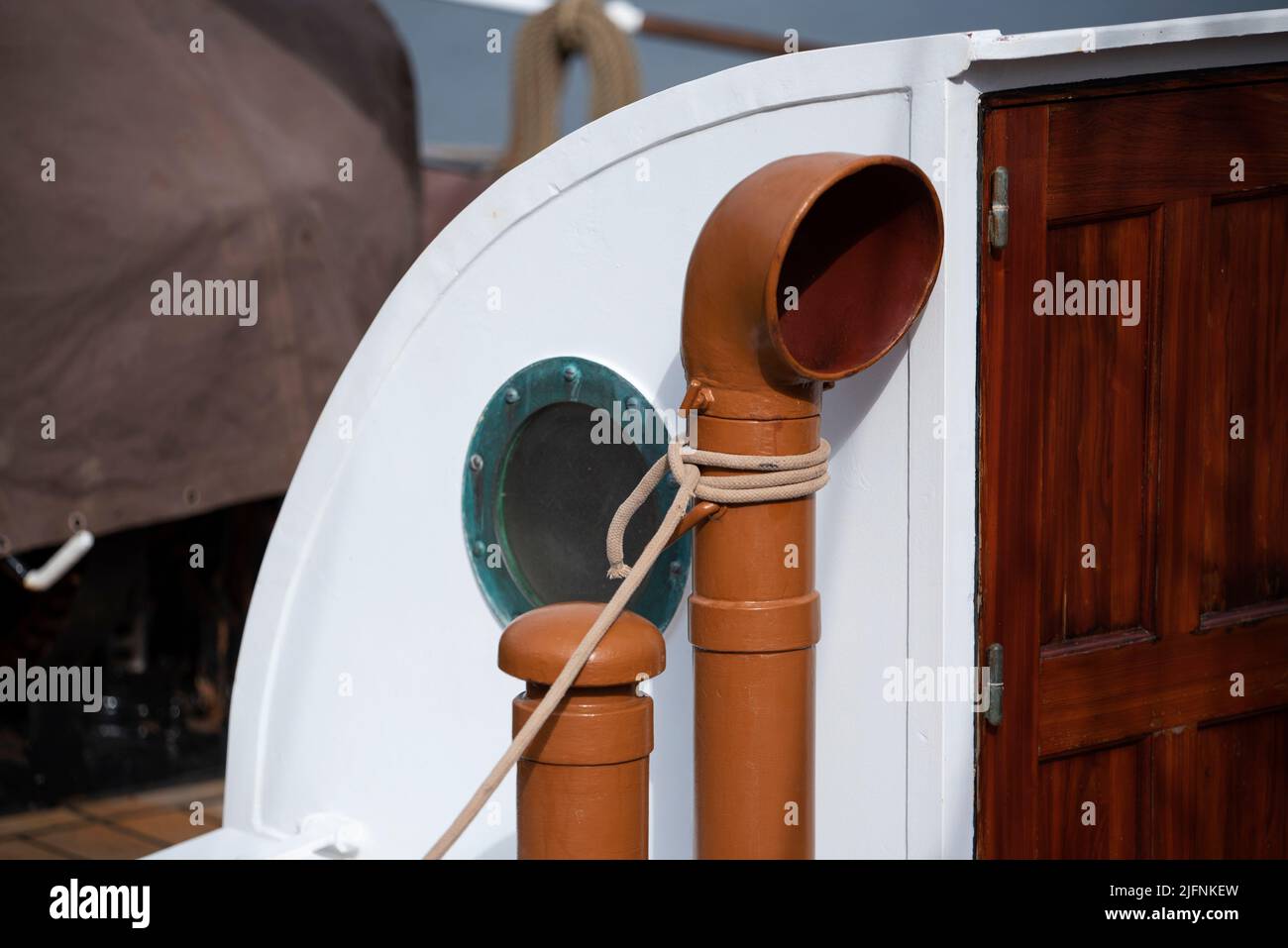 old sailing boat air intake Stock Photo - Alamy