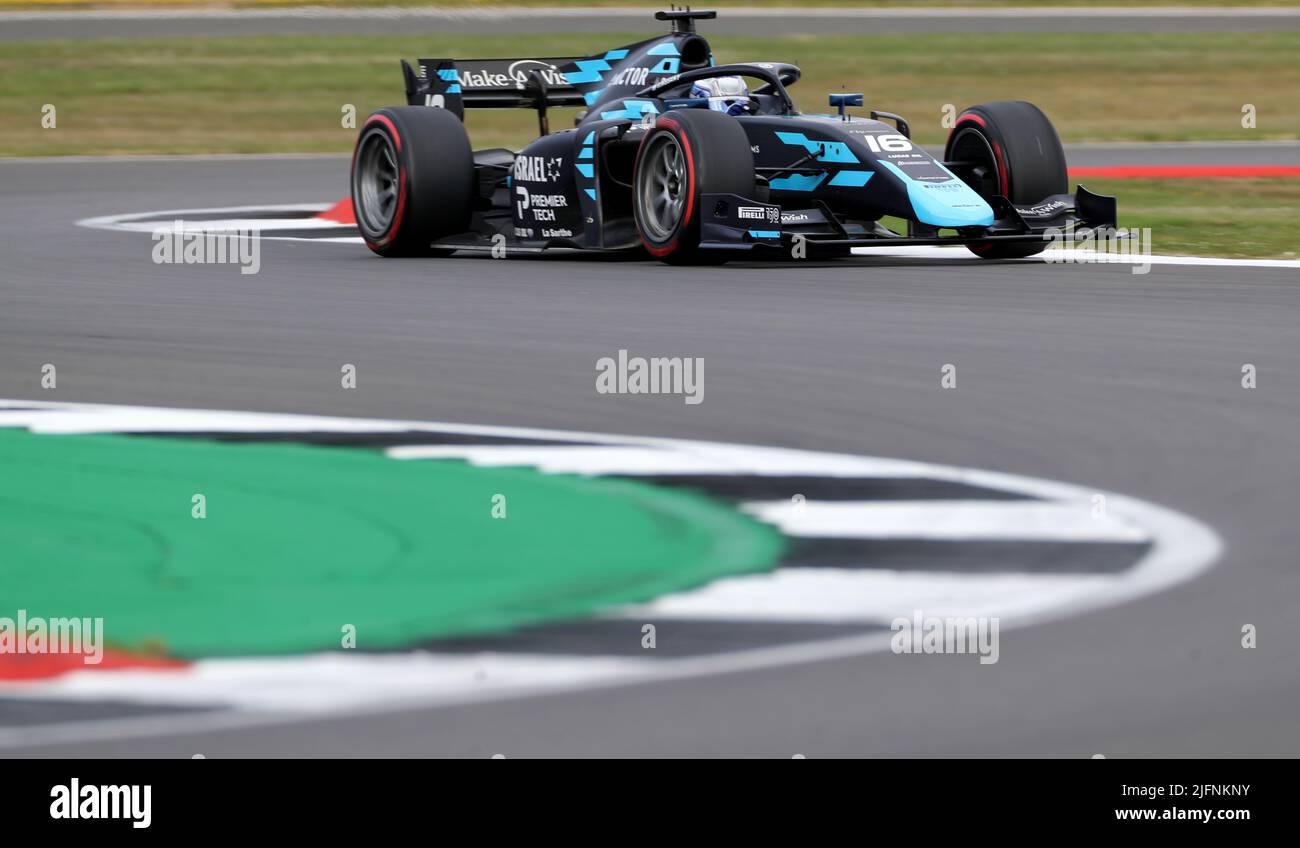 Dams’ Roy Nissany during F2 qualifying ahead of the British Grand Prix ...