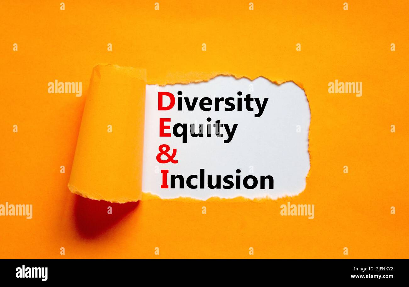 DEI, Diversity equity and inclusion symbol. Concept words DEI diversity ...