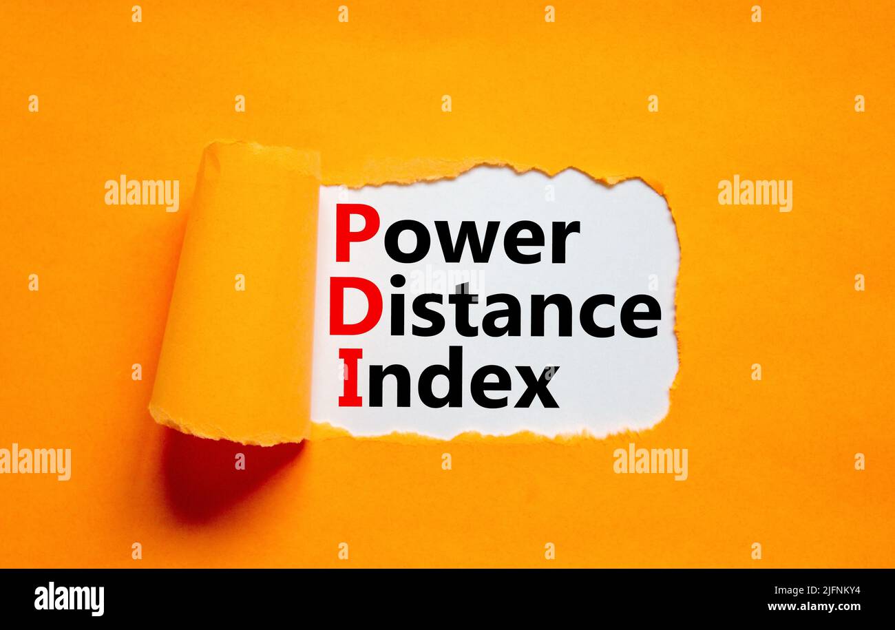 PDI power distance index symbol. Concept words PDI power distance index ...