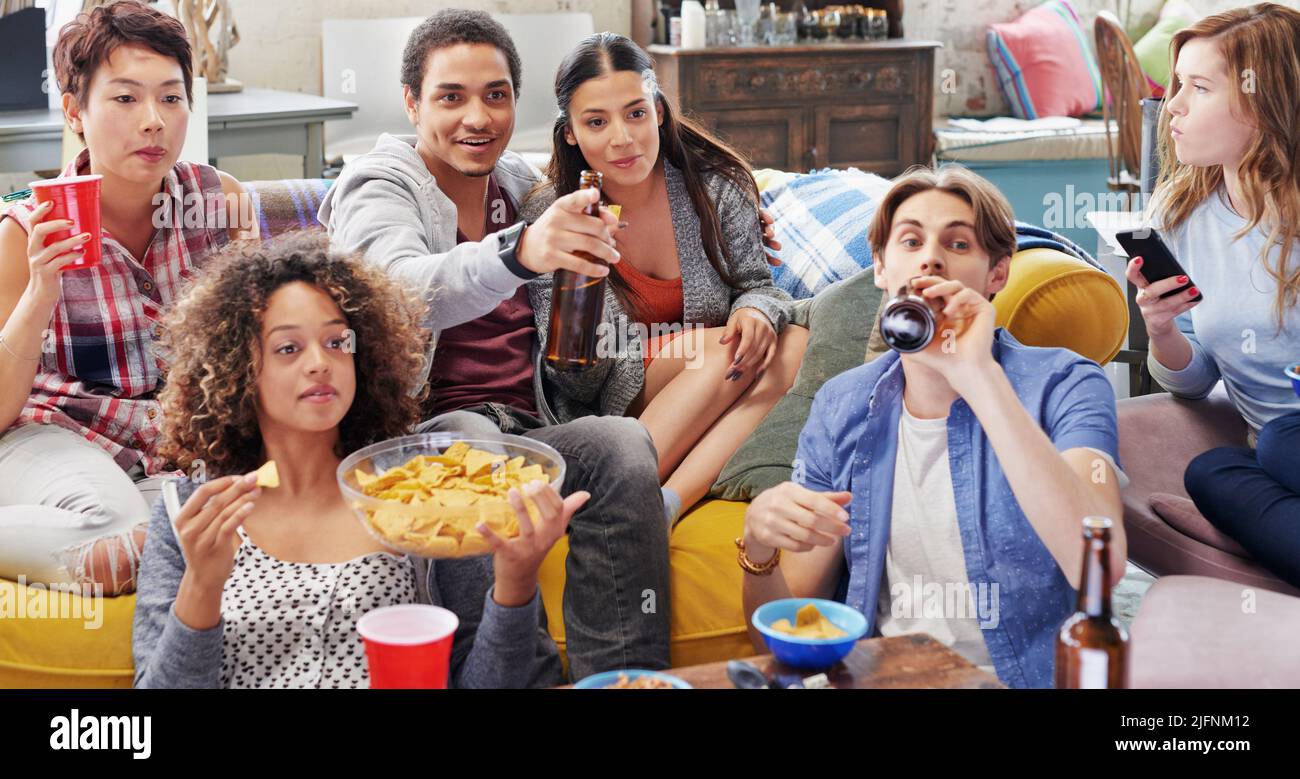 Person watching movie with beer hi-res stock photography and images - Alamy