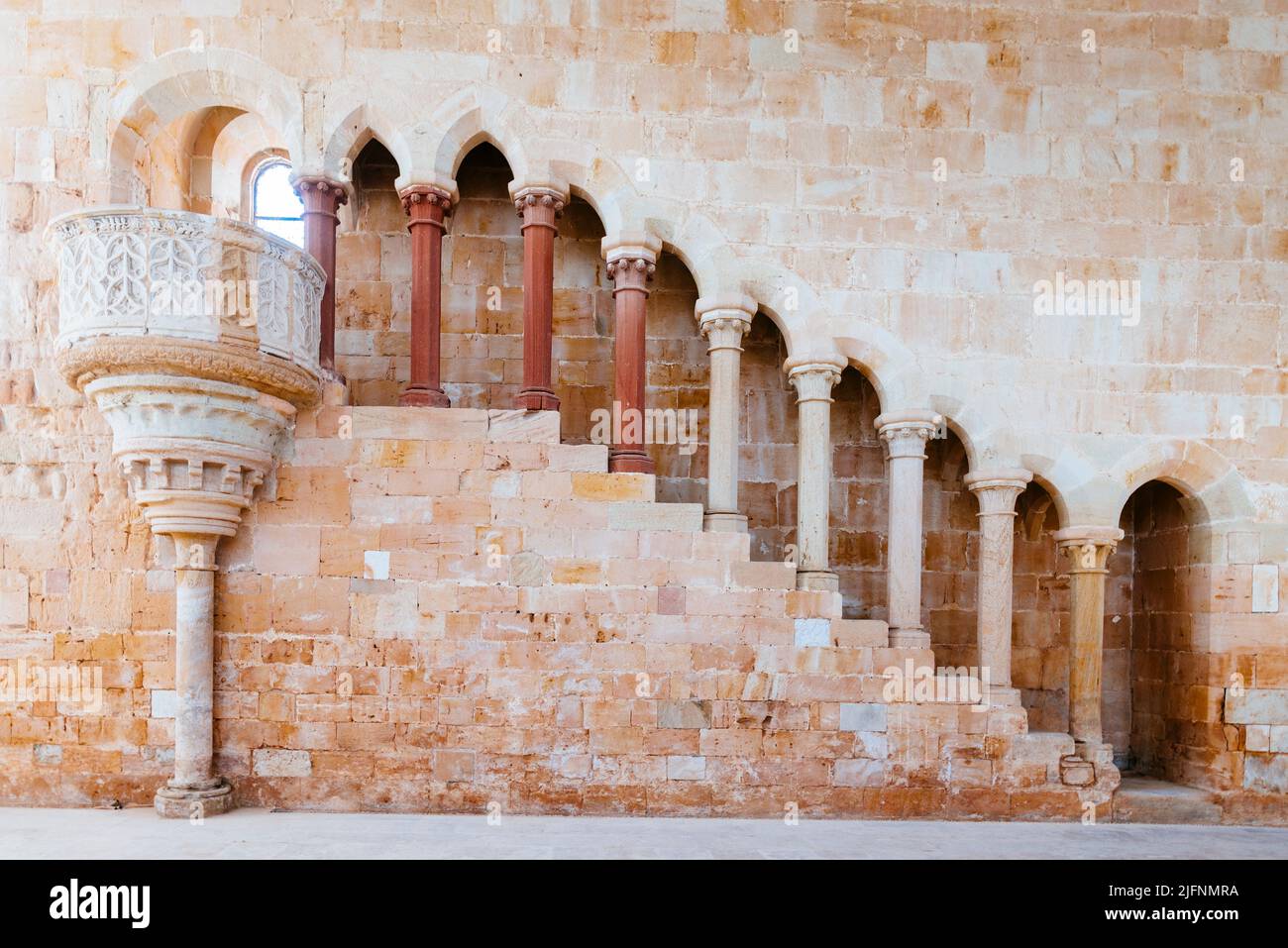 Pulpit of the refectory. The refectory is the monastery's masterpiece ...
