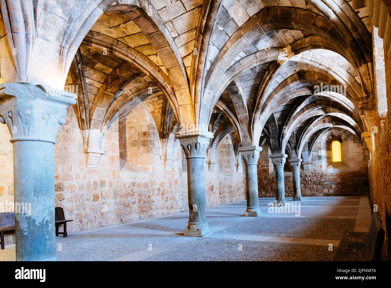 Hall of the Conversi - Refectory of converts. Monastery of Santa María ...