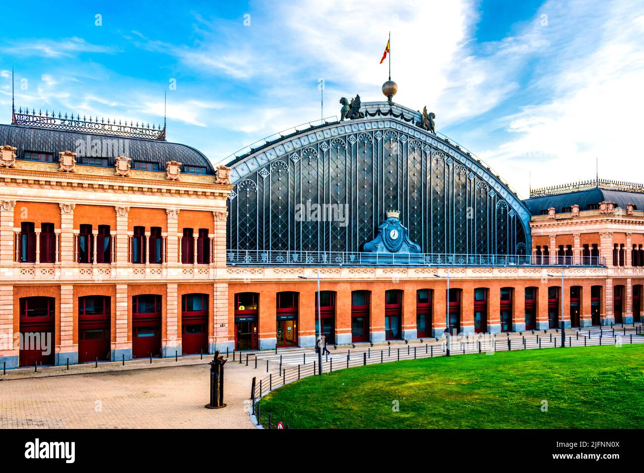 View from the outside of the old platform, made in wrought iron by the ...