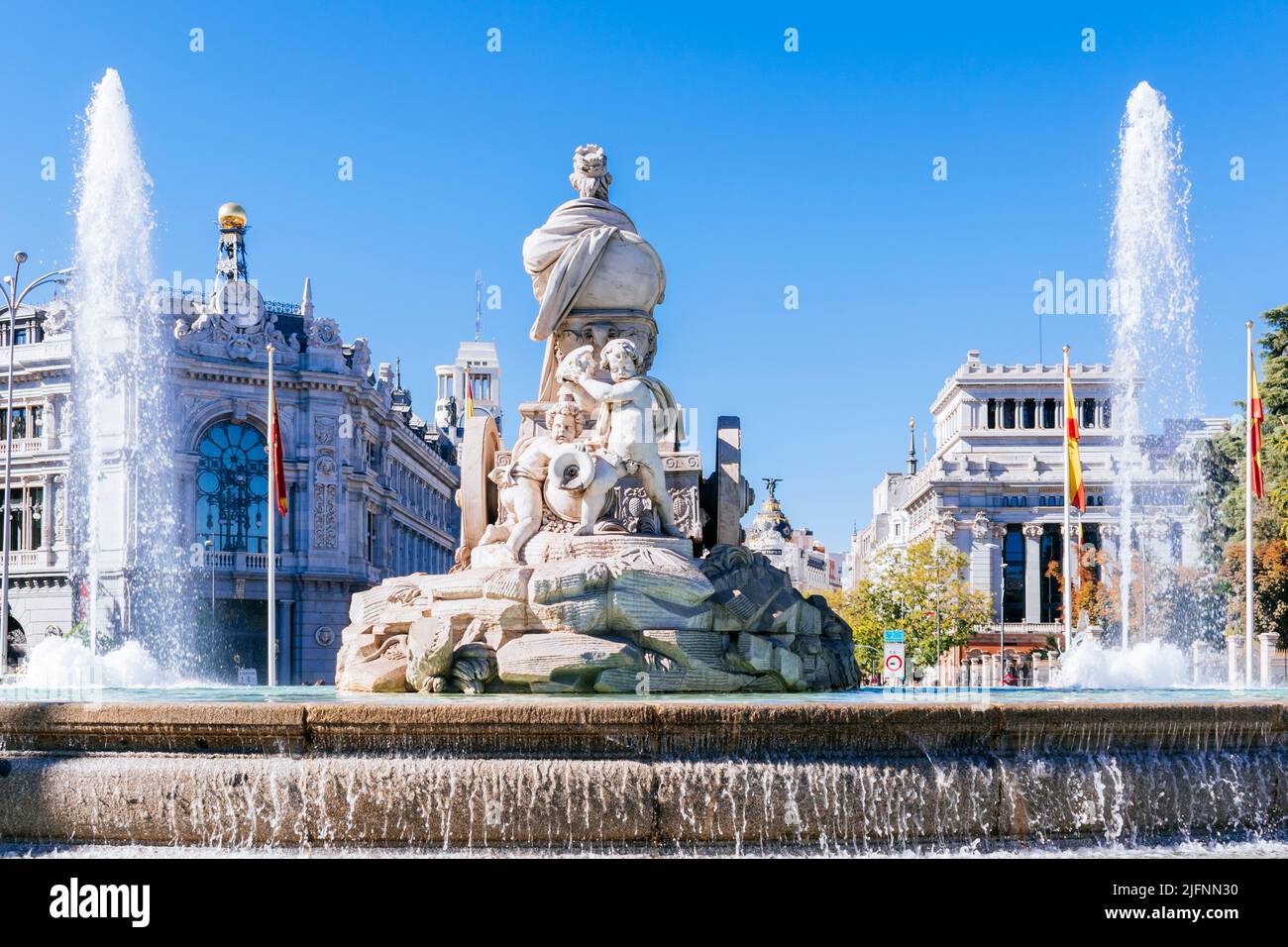 The Fountain of Cybele, Fuente de Cibeles, or simply, La Cibeles, is a ...