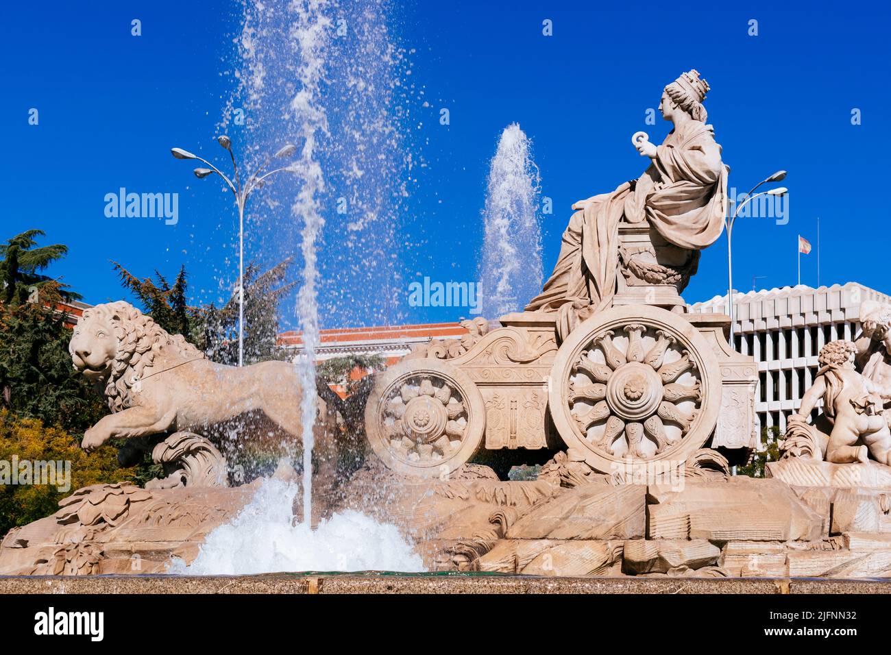 The Fountain of Cybele, Fuente de Cibeles, or simply, La Cibeles, is a ...