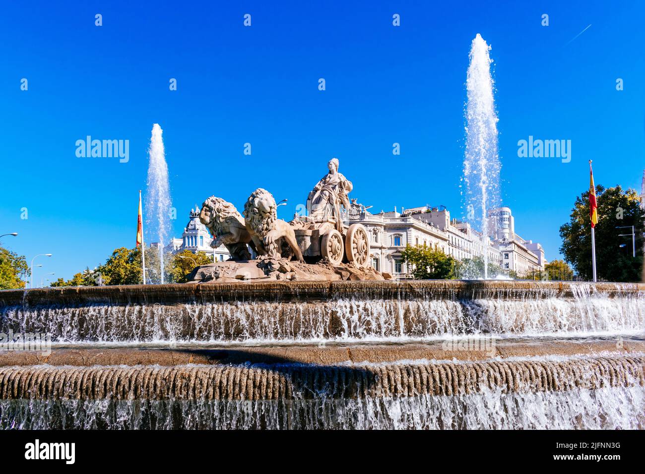 The Fountain of Cybele, Fuente de Cibeles, or simply, La Cibeles, is a ...