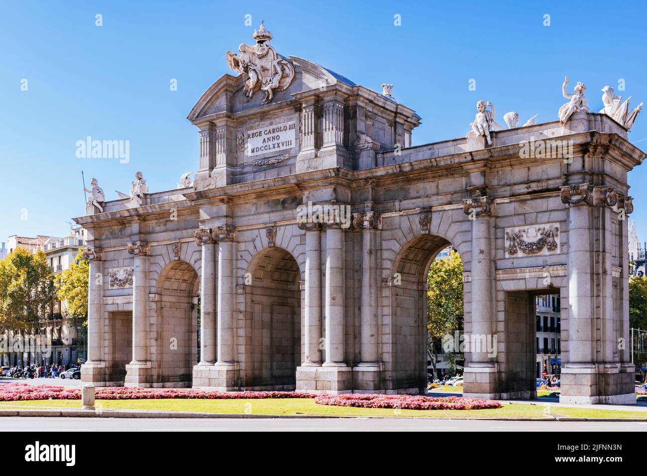 The Puerta de Alcalá is one of the five old royal gates that gave ...