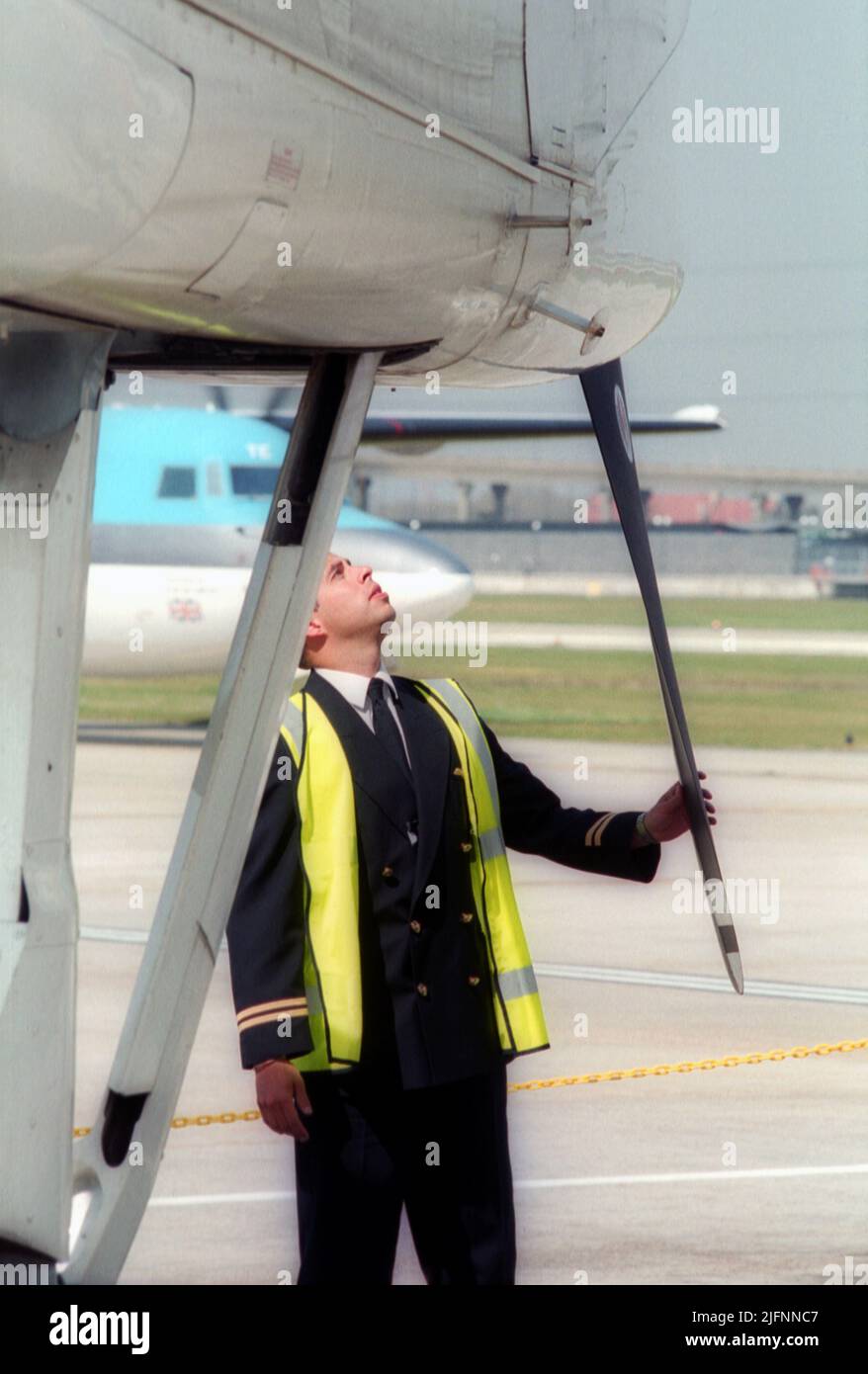 Pilot inspecting aircraft hi-res stock photography and images - Alamy