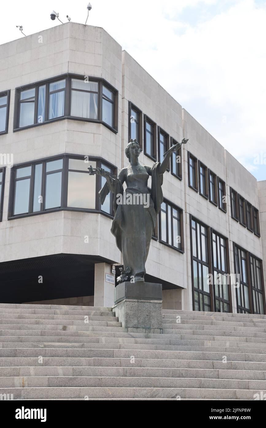 Statue of Liberty in front of the National Council of the Slovak ...