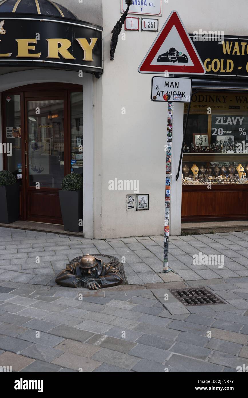 Manhole sign hi-res stock photography and images - Alamy