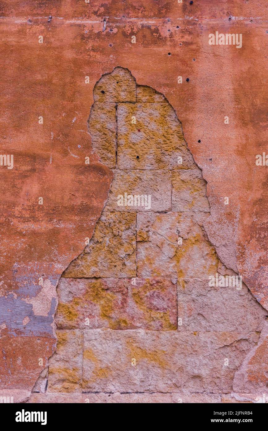 background textured surface architecture wall. weathered material rough ...