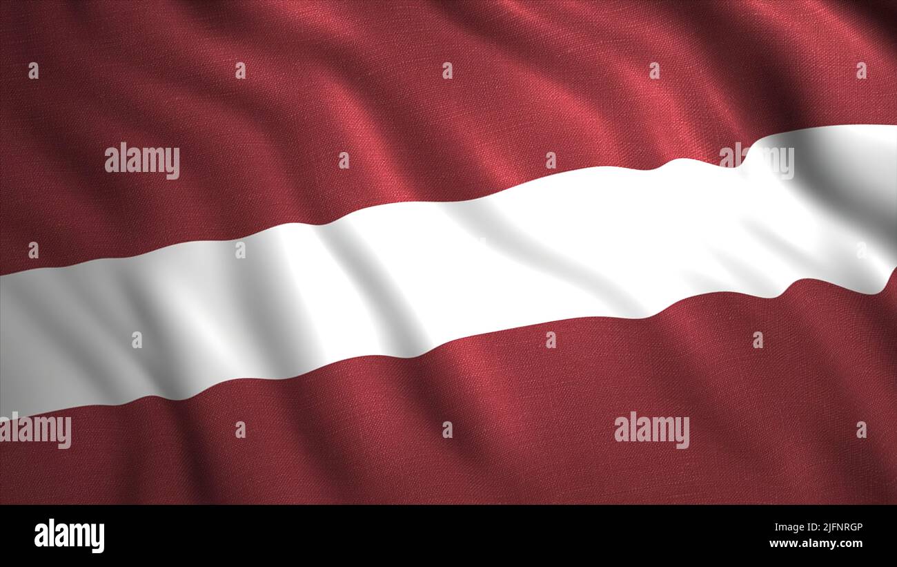 Background of beautiful waving flag of country. Motion. 3D animation ...