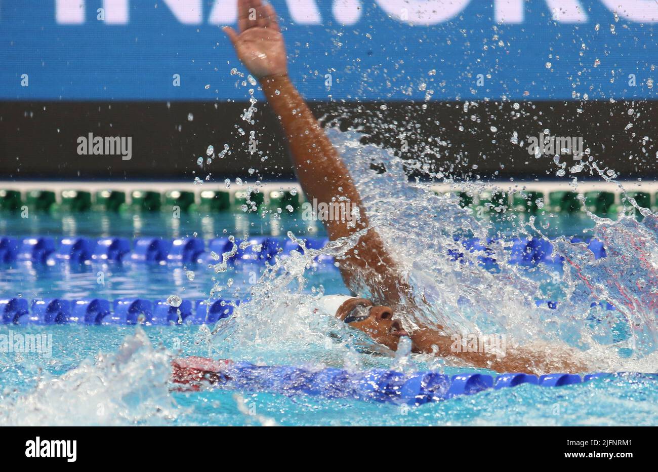 Yohann NDoye - Brouard of France 1/2 Finale 200 M Backstroke Men during ...