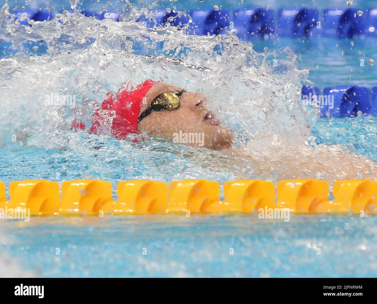 Luke Greenbank of Great Britain 1/2 Finale 200 M Backstroke Men during ...
