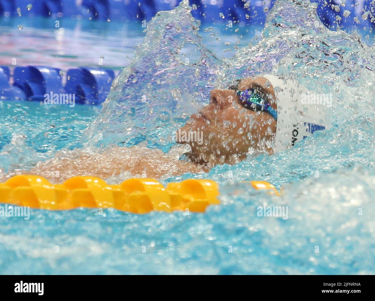 Mewen Tomac of France 1/2 Finale 200 M Backstroke Men during the 19th ...