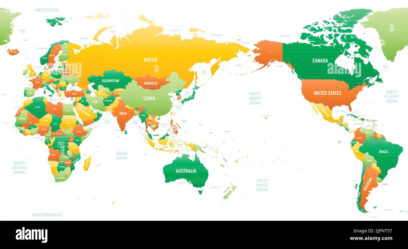 World detailed political map with lables Stock Vector Image & Art - Alamy