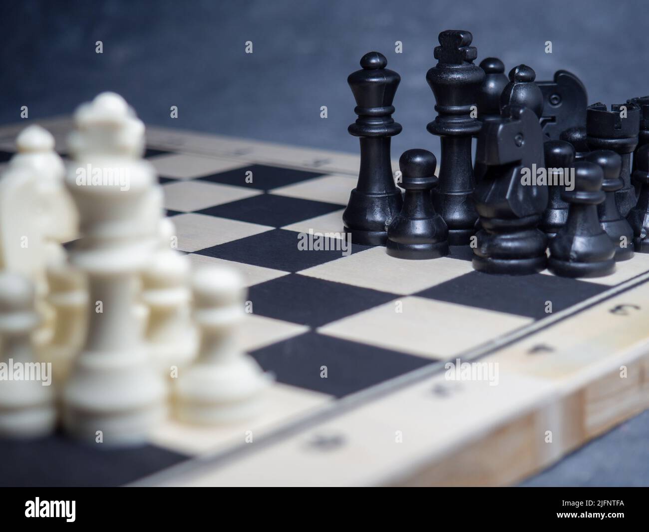 Chess. Chess pieces on the board. Board games. Counterstrategy ...