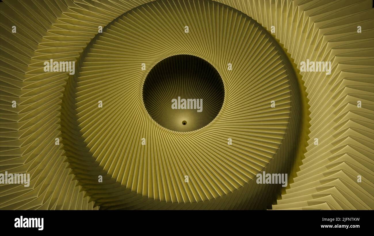 Moving 3d animation with hypnotic circles and illusion. Design. 3D ...