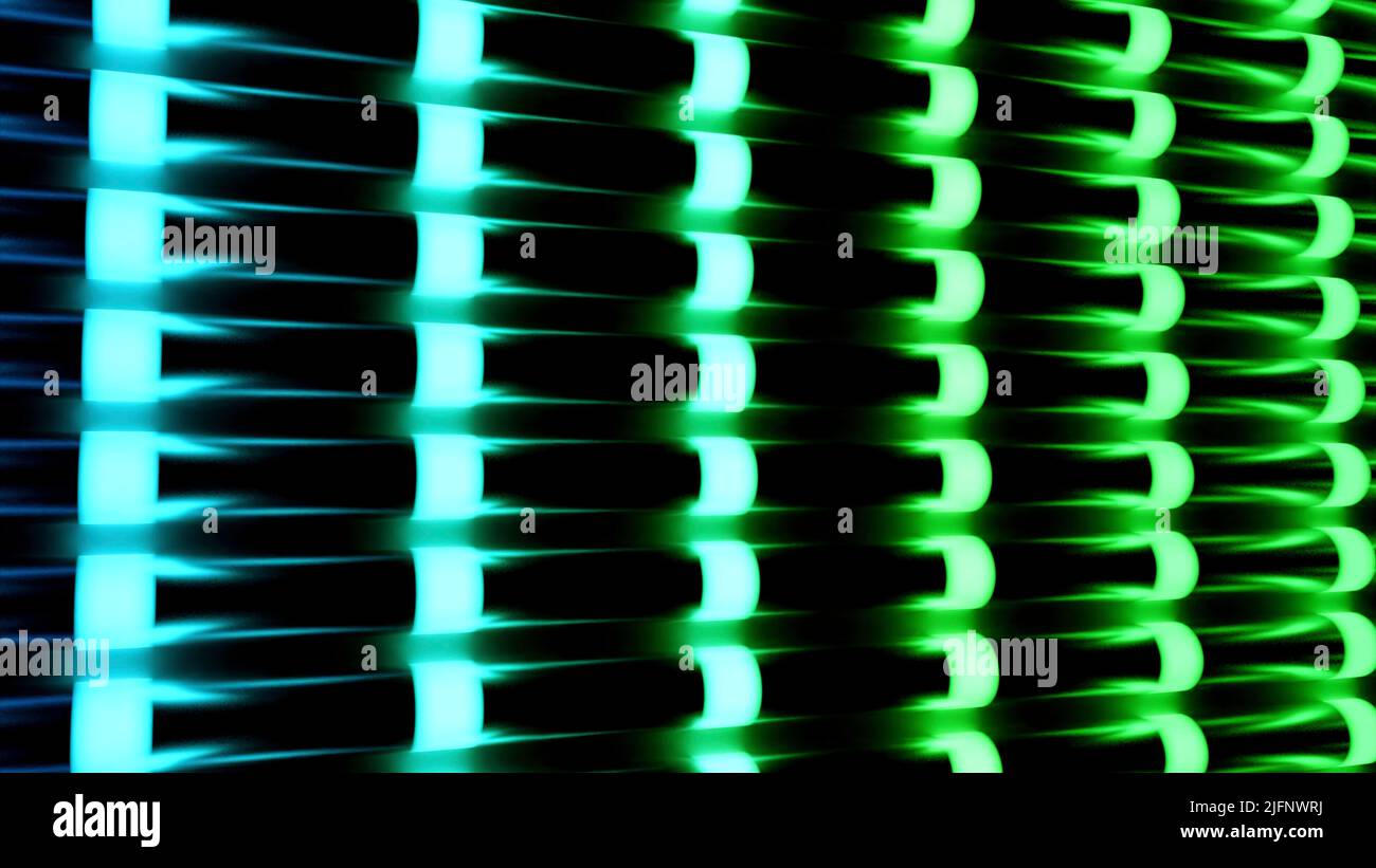 3D lines with neon stripes. Design. Background of 3d tubes with neon ...